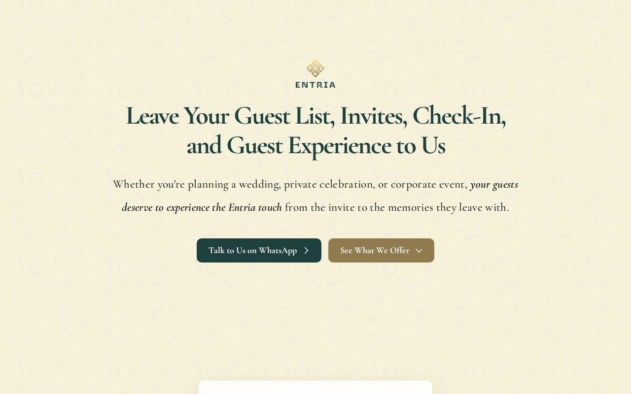 Entria4Events | Seamless Guest Management, Digital Invites, and QR ...